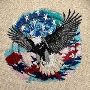 Embroidery Design: Forever Free 3 Sizes