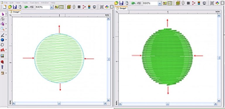 Push and Pull Compensation in Embroidery Digitizing