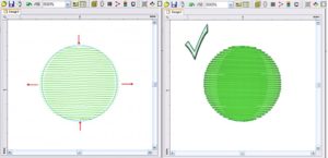 Push and Pull Compensation in Embroidery Digitizing