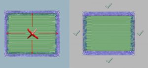 Push and Pull Compensation in Embroidery Digitizing