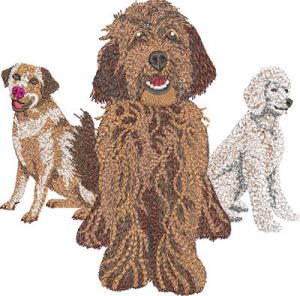 Embroidery Design: Labradoodle 3 Sizes