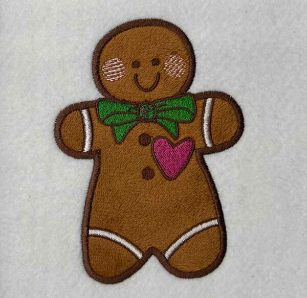Embroidery Design: Gingerbread Man 3 Sizes