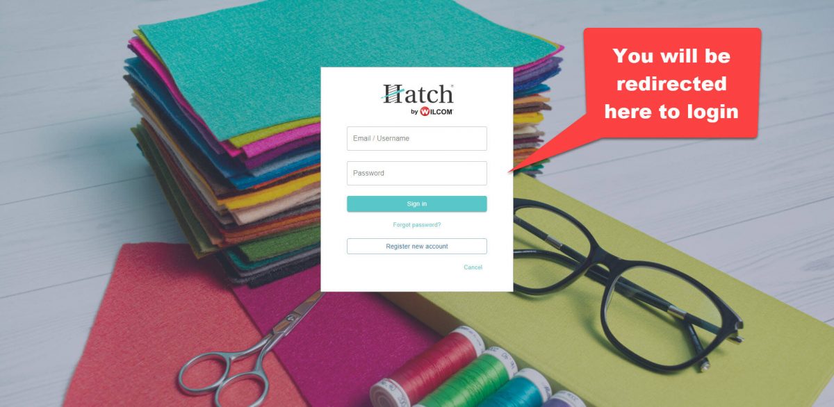 Hatch Login Page | Embroidery Legacy