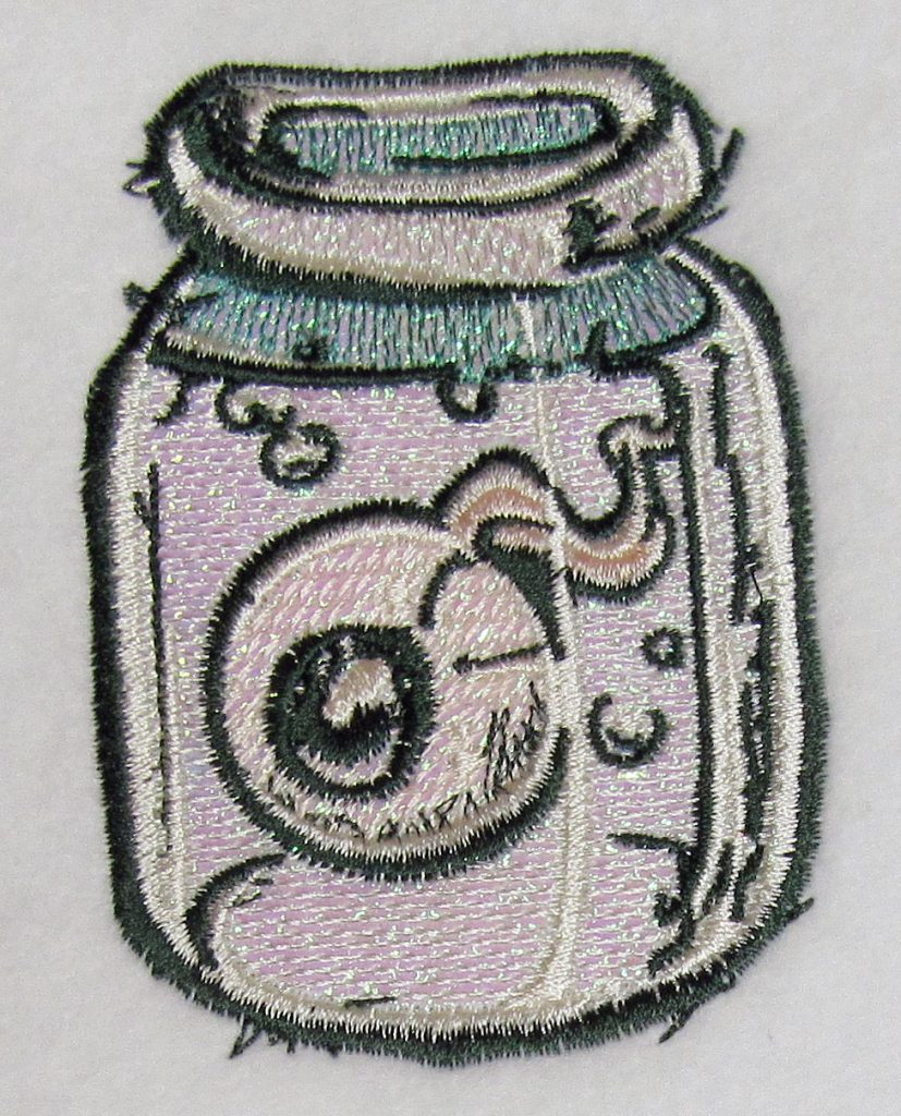 Eye Jar Mylar 2 sizes John Deer Embroidery Design