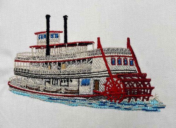 Embroidery Design: River Boat 3 sizes – Embroidery Legacy