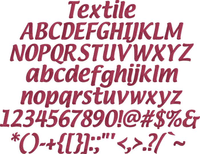 Textile Font TEX+ 2025 ARTS THREAD