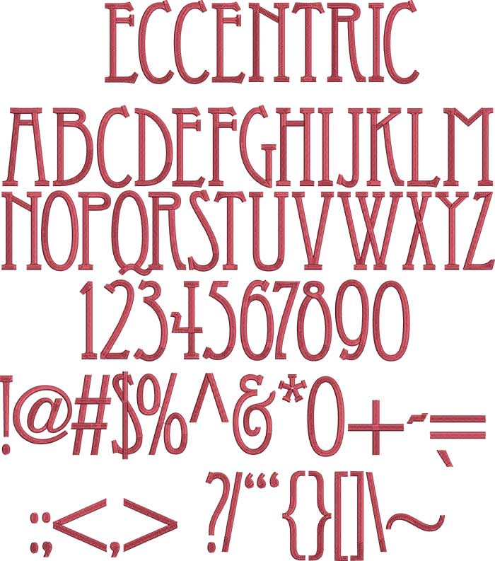 Eccentric Font