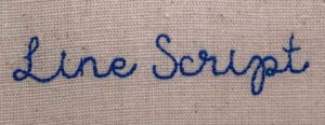 ESA Embroidery Font: Line Script | Embroidery Legacy