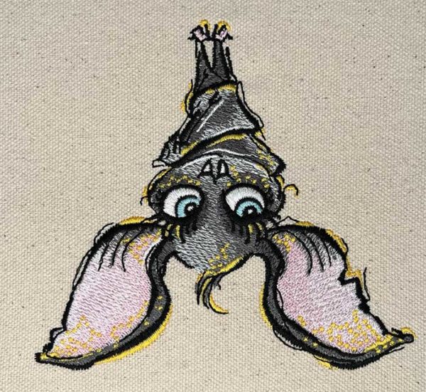 Embroidery Design: Spooky Bat | Embroidery Legacy