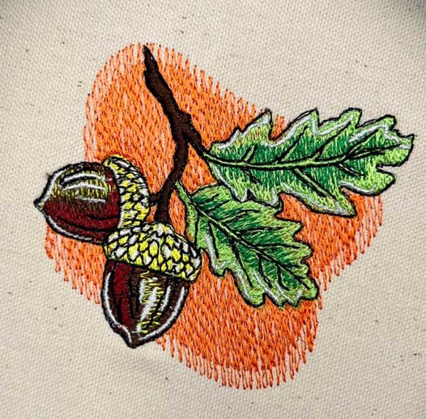 Embroidery Design: Acorns 3 sizes | Legacy