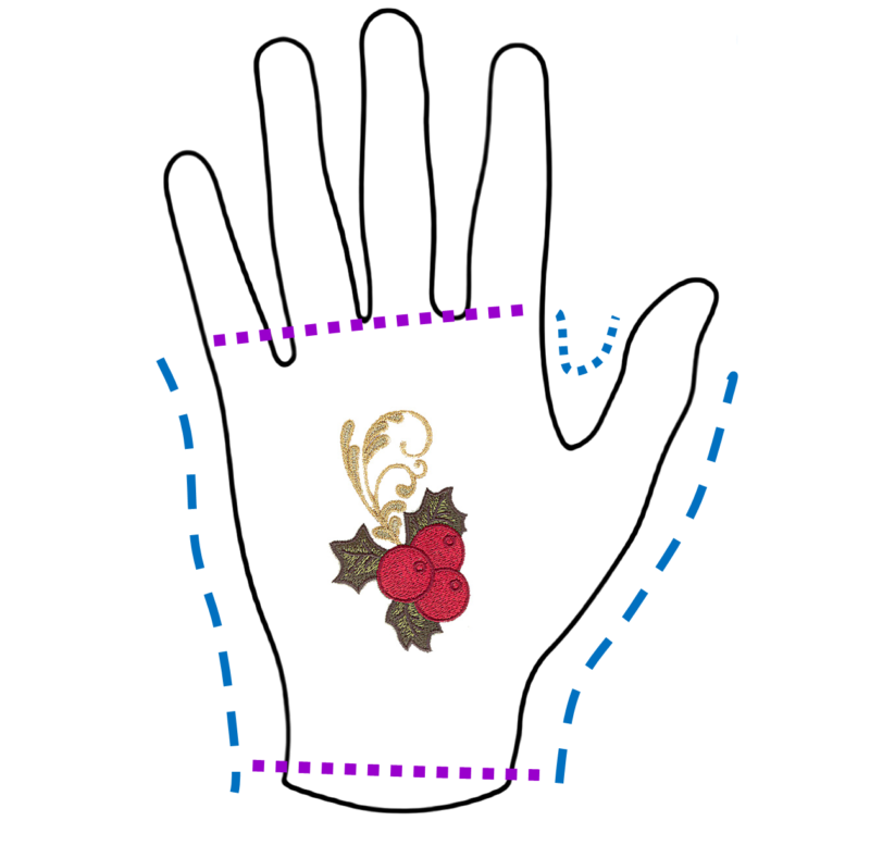 How to Embroider Fingerless Mittens In the Hoop