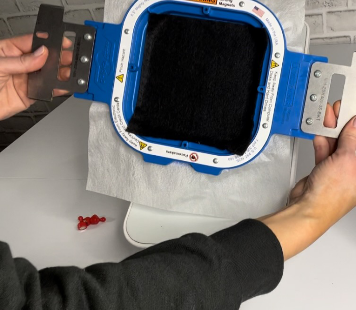 adding felt to hoop | Embroidery Legacy