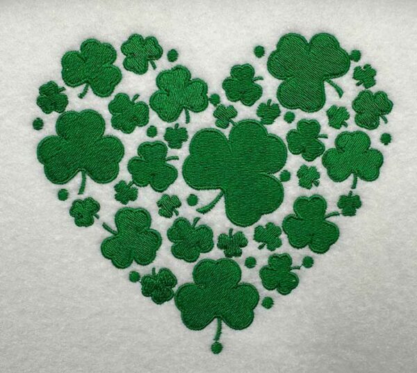 Embroidery Design: Shamrock Heart | Legacy