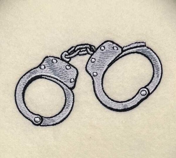 Embroidery Design: Handcuffs – 3 sizes | Legacy