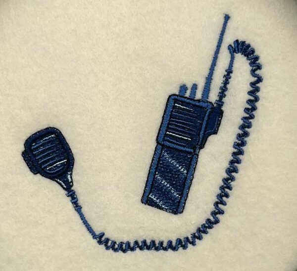 Embroidery Design: Police Radio – 3 sizes | Legacy