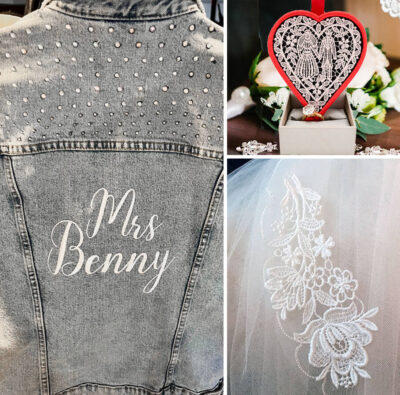 Wedding Embroidery Designs for Gifts & Décor