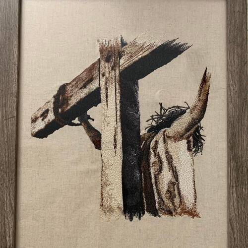 Jesus on Cross Premium Embroidery Design | Embroidery Legacy