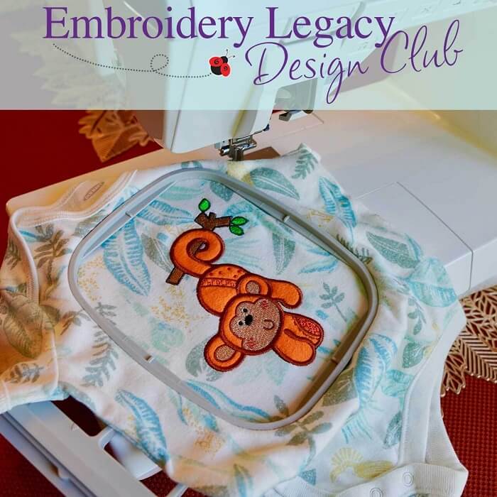 Embroidery Legacy Design Club Stitch out Example | Embroidery Legacy