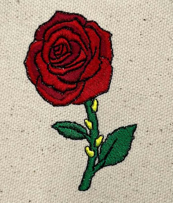 Embroidery Design: Grunge Girls Rose 3 | Legacy