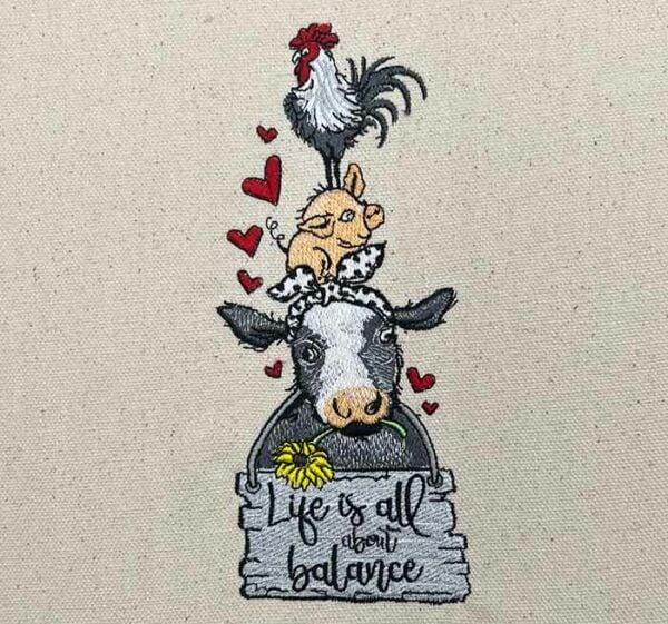Embroidery Design: Life is About Balance | Embroidery Legacy