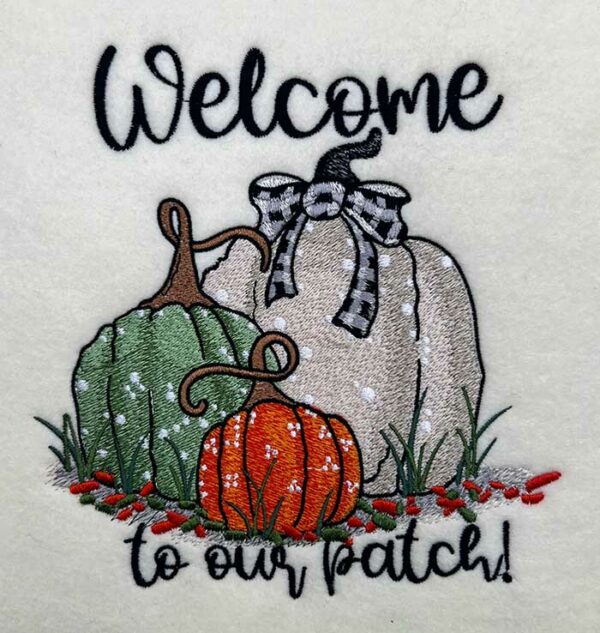 Embroidery Design: Welcome To Our Patch! | Embroidery Legacy