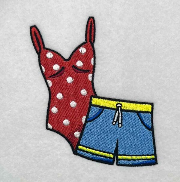 Embroidery Design: Swimsuits – 3 sizes
