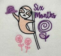 Embroidery Design: Milestones 6 Months | Legacy