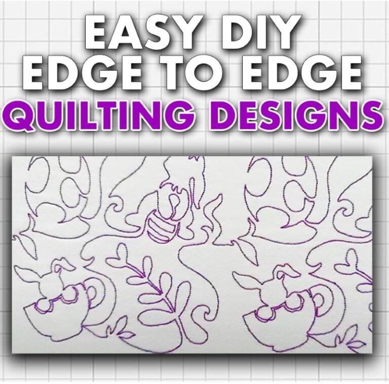 Edge-to-Edge Quilting Designs for Embroidery