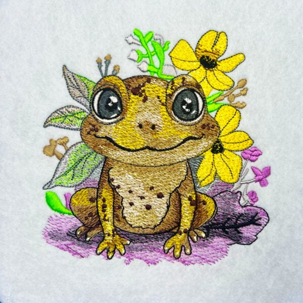 Embroidery Design: EL Frog Pads 3 – 4.85w x 5.01h | Embroidery Legacy