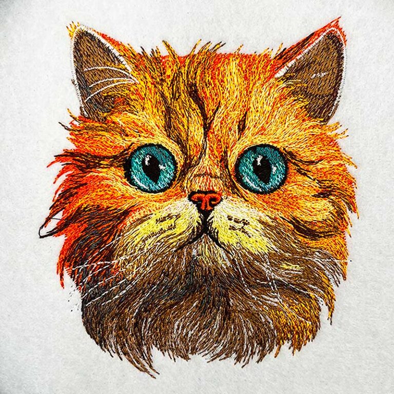 Embroidery Design: Cuddly Cat 7 – 4.38w x 4.95h | Legacy