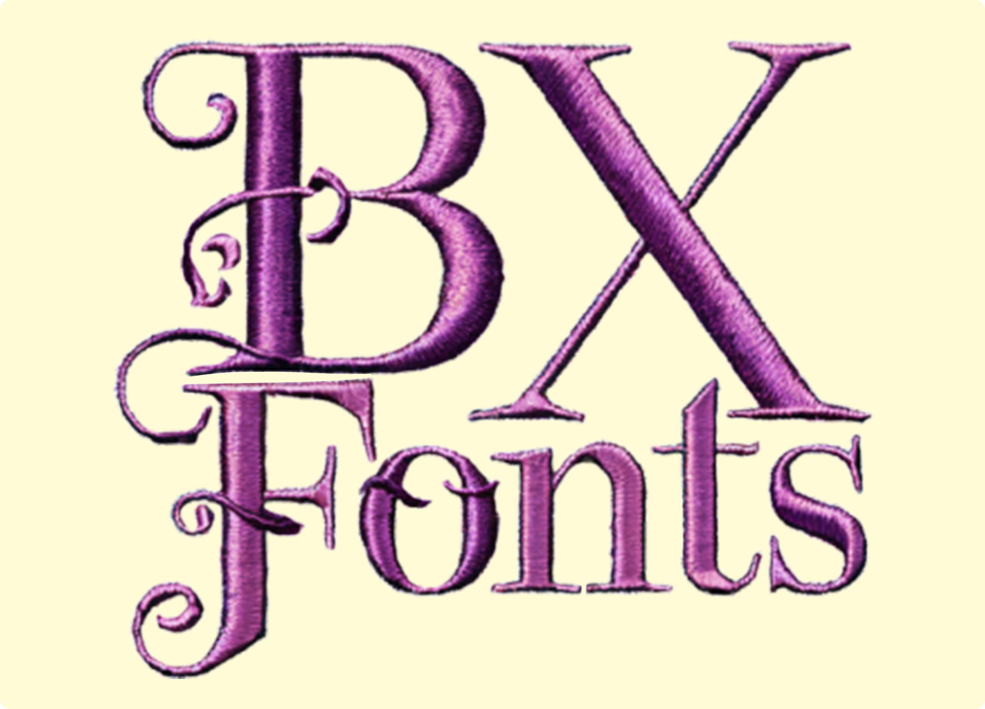 Exquisite BX Embroidery Fonts | The Deer's Embroidery Legacy