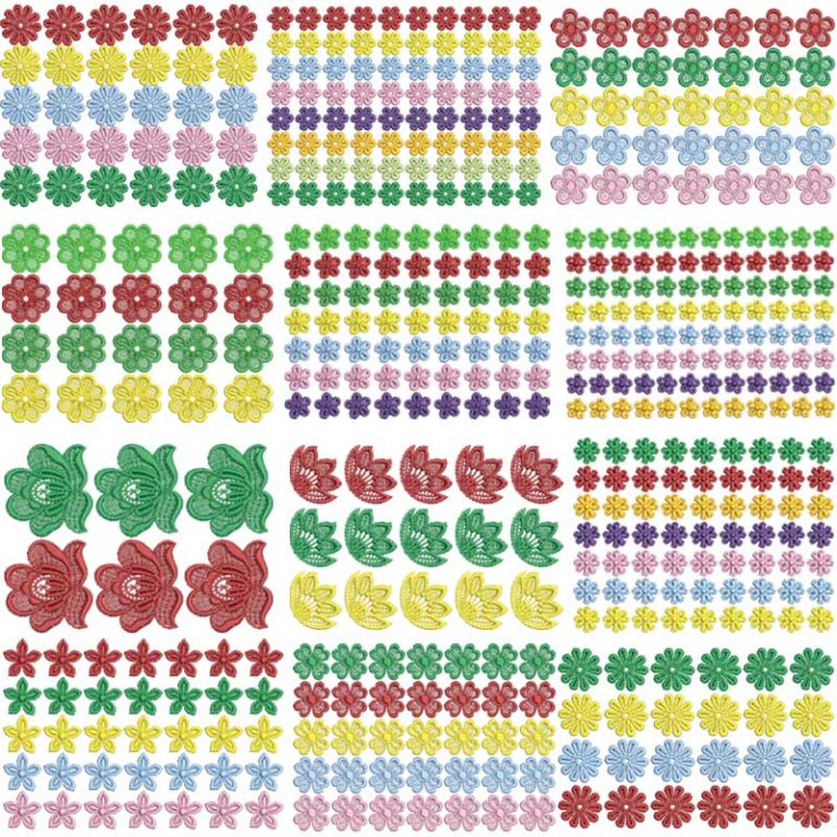 Premium ITH Embroidery Design: 3D Floral Deco Bundle | Legacy
