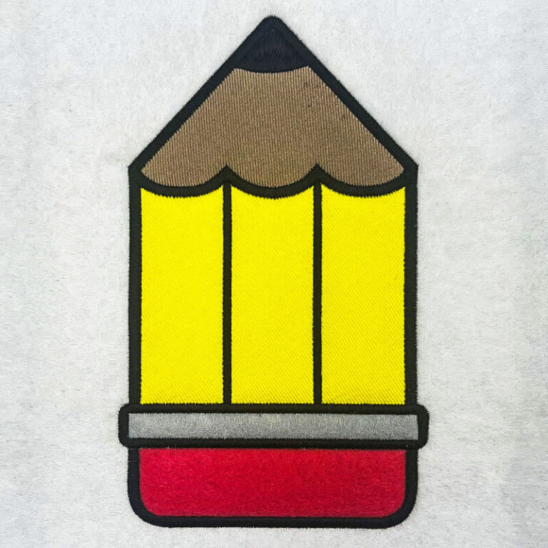 Embroidery Design: Pencil Applique | Embroidery Legacy
