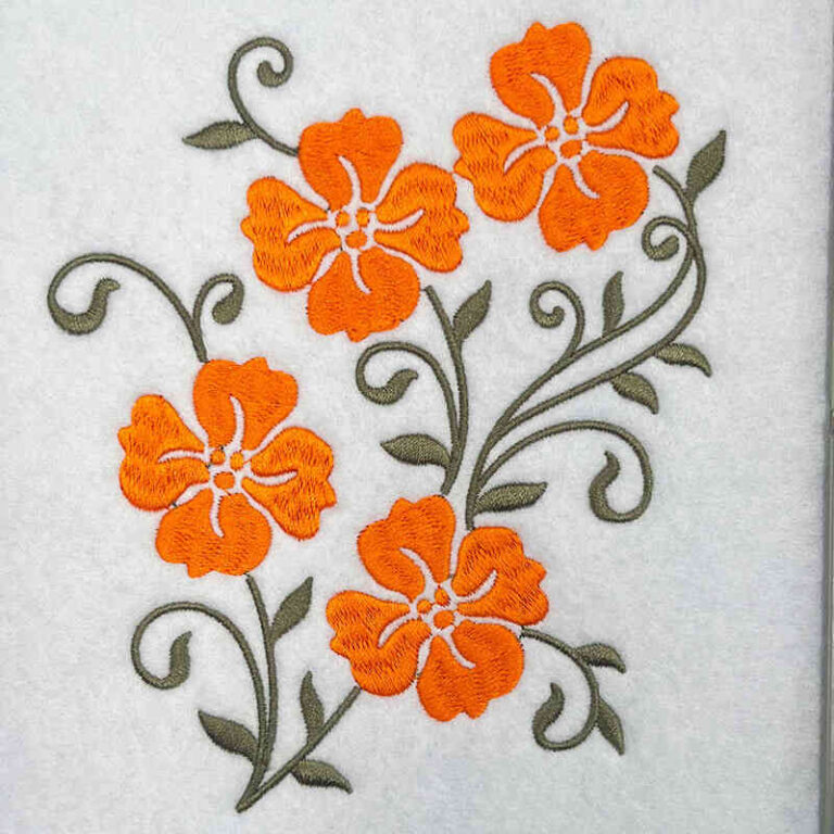 Embroidery Design: Pretty Pattern Flowers 2 – 2 sizes | Legacy