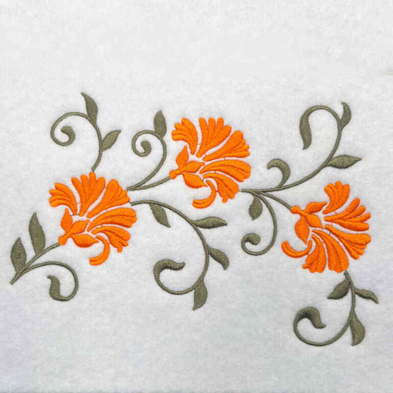 Embroidery Design: Pretty Pattern Flowers 5 – 2 sizes | Legacy