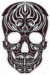 Embroidery Design: Tribal Motif Skull 3 Sizes