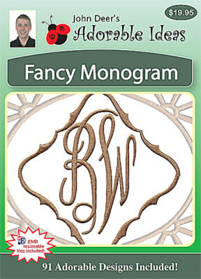Embroidery Design Pack: Fancy Monogram