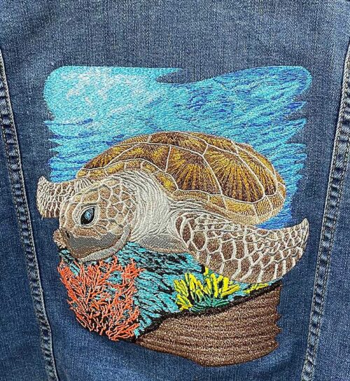 Embroidery Design: Sea Turtle