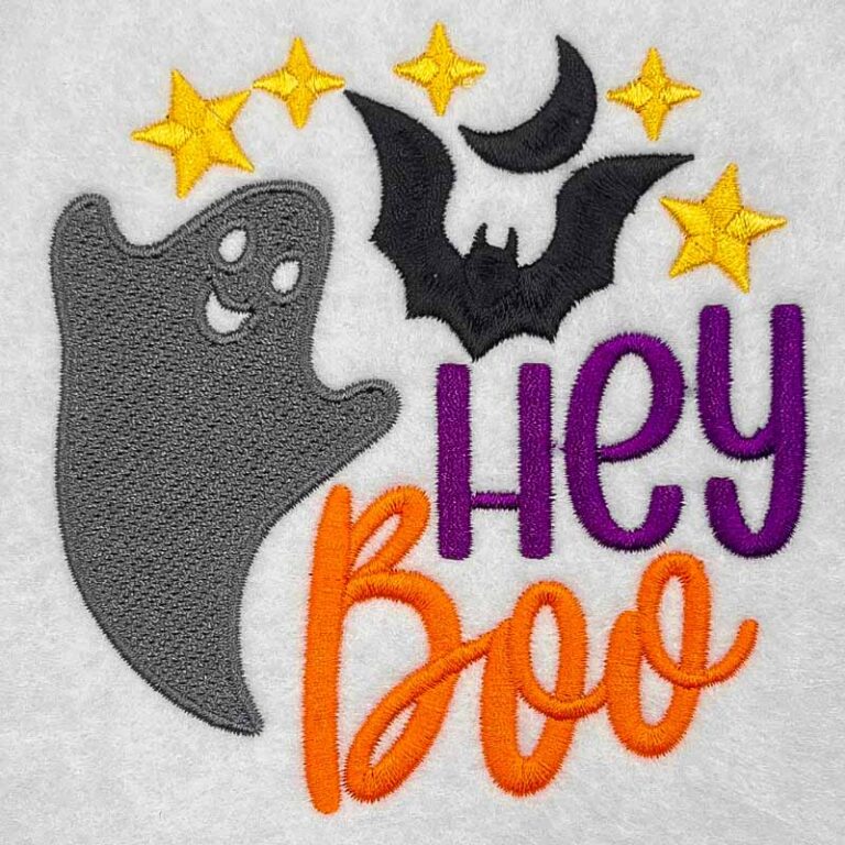 Embroidery Design: Hey Boo | Legacy