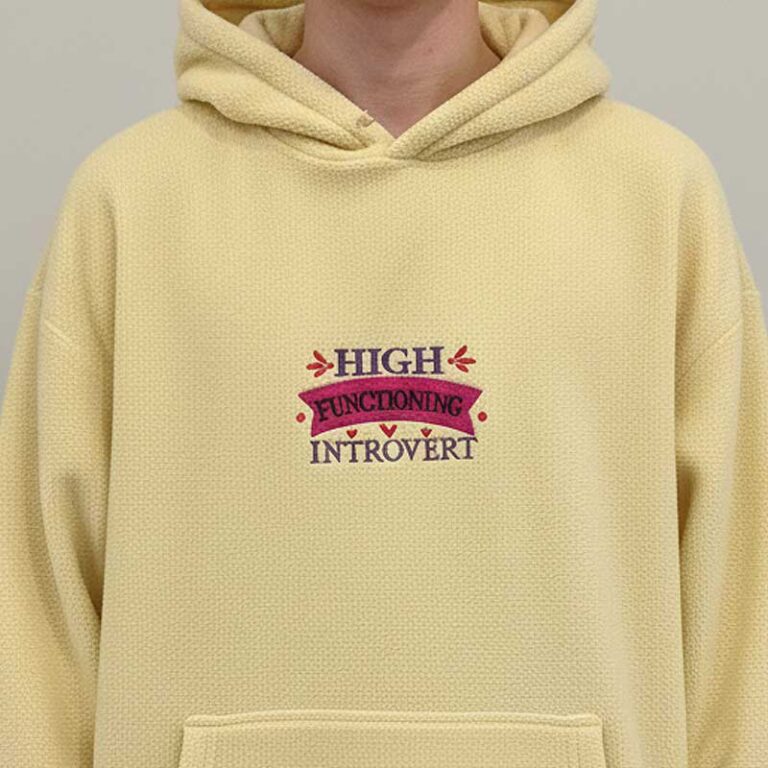 Embroidery Design: High Functioning Introvert