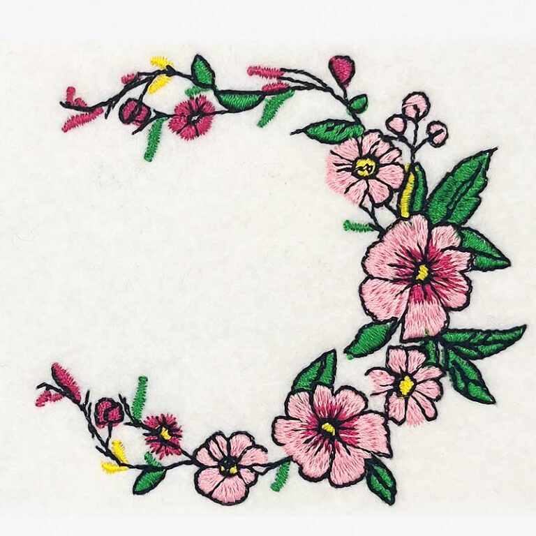 Embroidery Design: EL Floral Set 1 – Design G | Embroidery Legacy