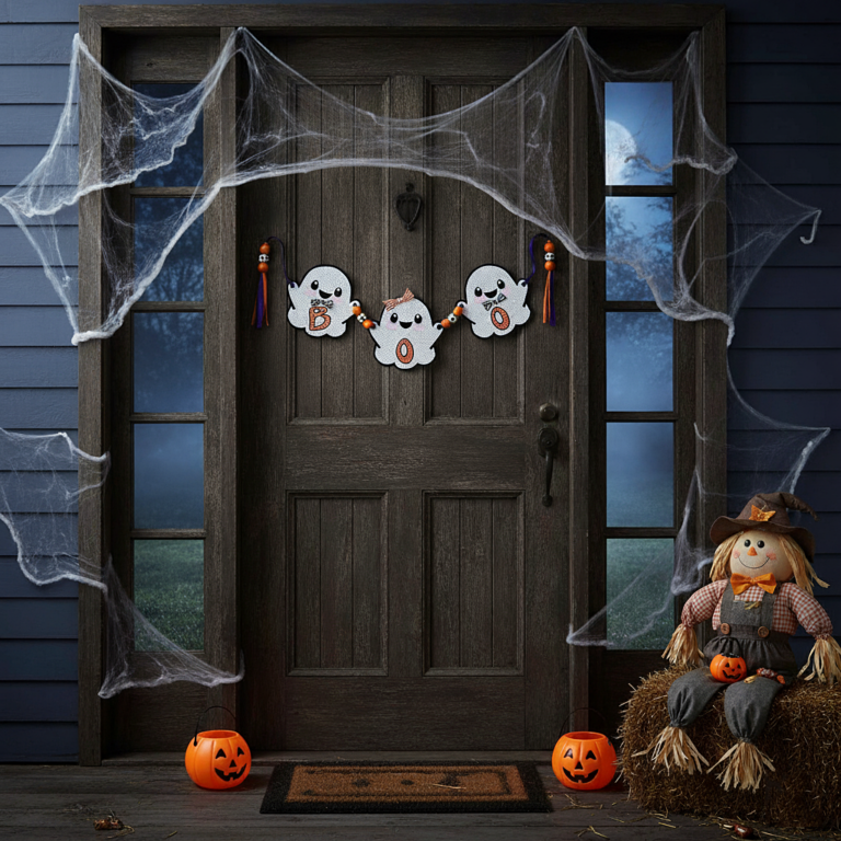 In the Hoop: Ghost Bunting | Embroidery Legacy