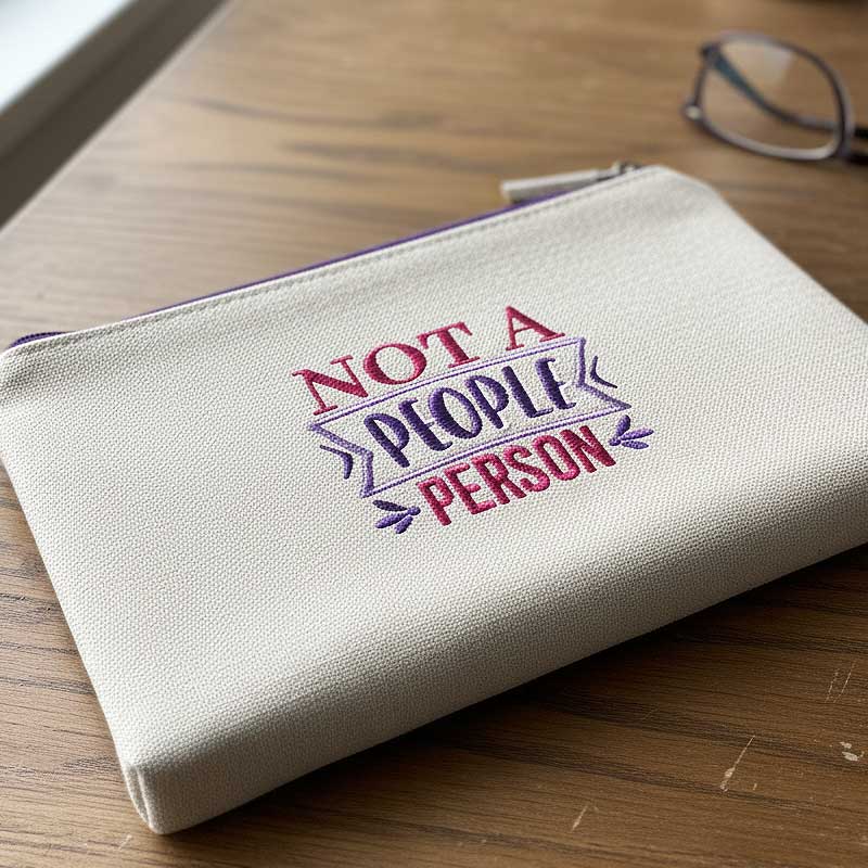 Embroidery Design: Not A People Person | Legacy