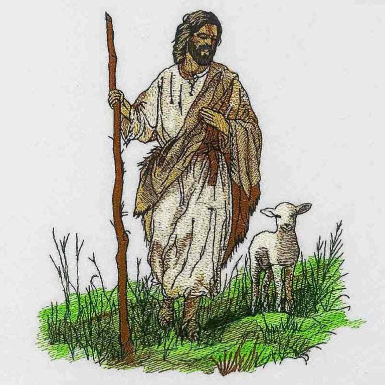 Embroidery Design: Good Shepherd | Embroidery Legacy