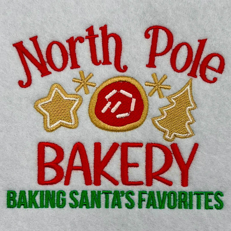 Embroidery Design: North Pole Bakery | Embroidery Legacy