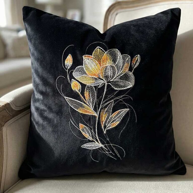Embroidery Design: Moonlight Magnolia | Embroidery Legacy
