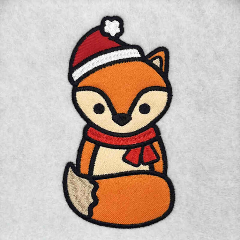 Embroidery Legacy: Christmas Woodland Fox Applique | Embroidery Legacy