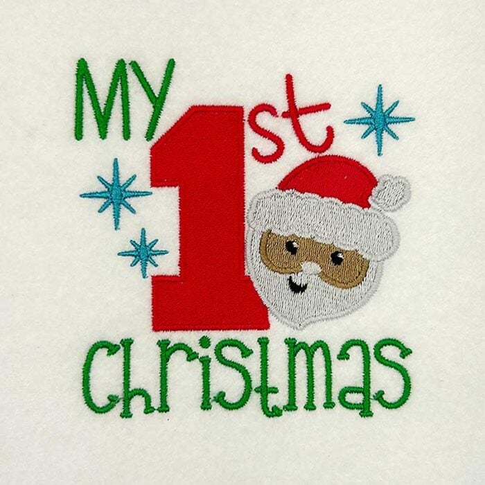 Embroidery Design: My 1st Christmas