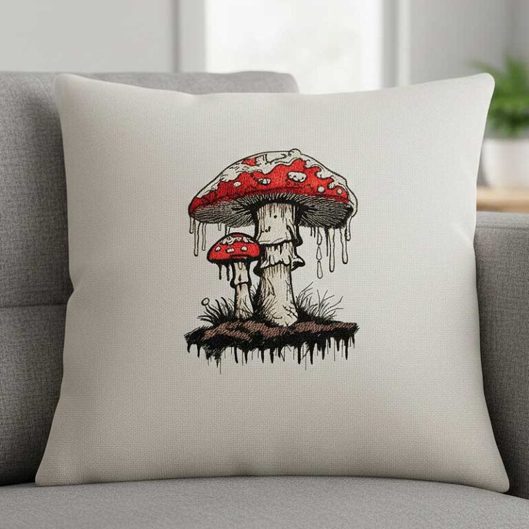 Embroidery Design: Grunge Mushroom 1 | Legacy