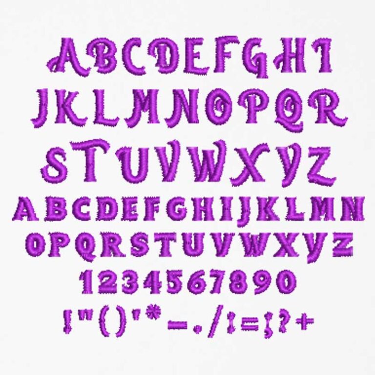 Embroidery Legacy Font (ELF): Marvelan 10mm | Embroidery Legacy